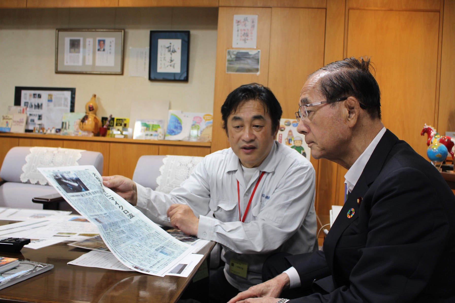 環境大臣から『環境木材』と命名して頂きました